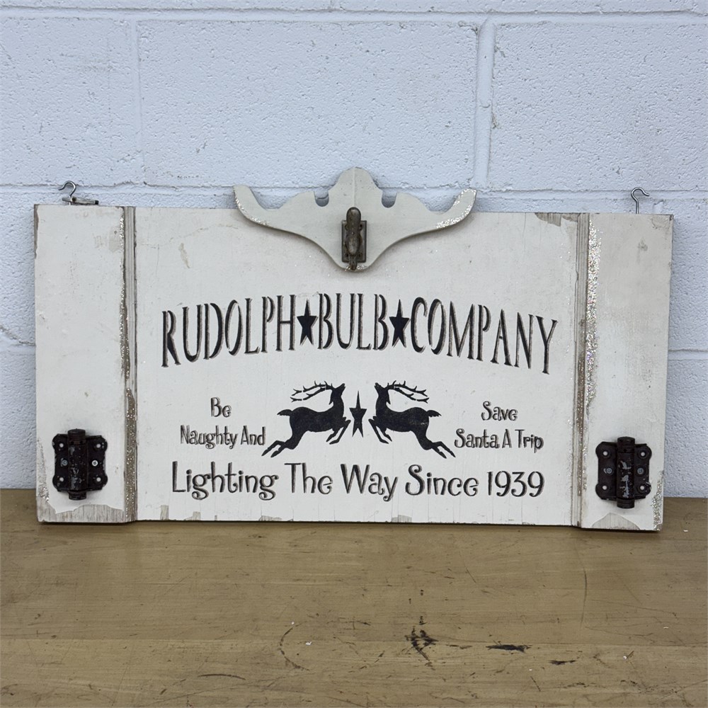 Great Lakes VNTG - Rudolph Bulb Company Sign