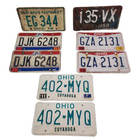 Great Lakes VNTG - Large License plate Lot
