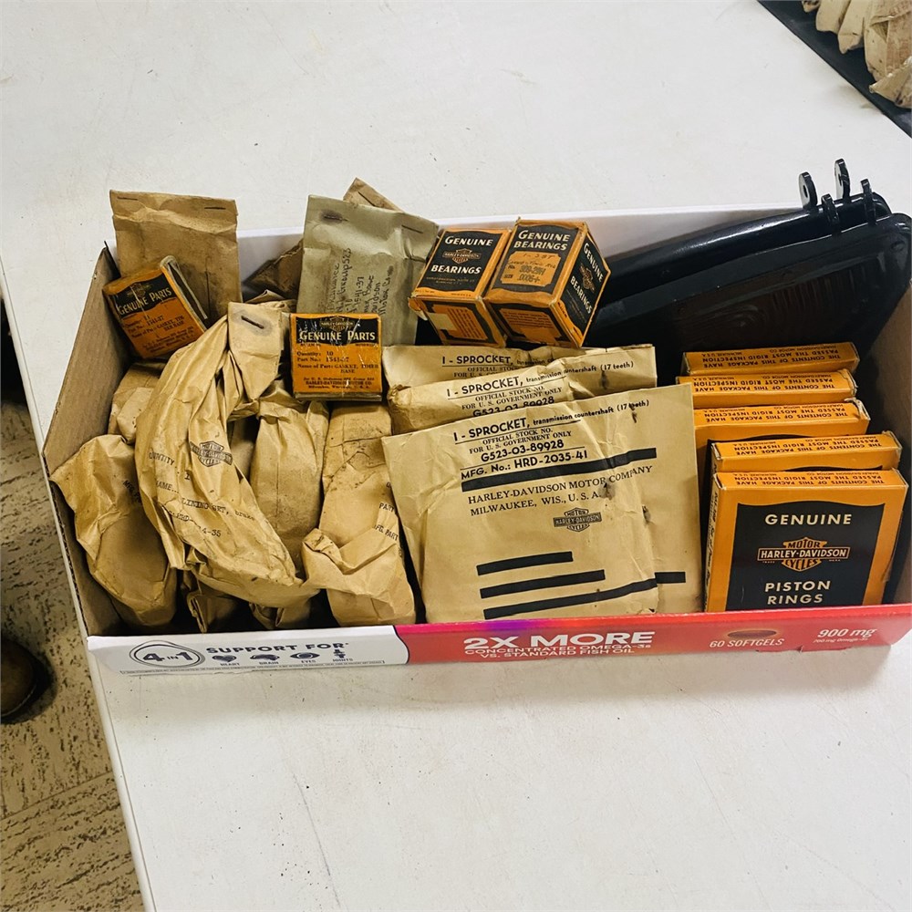 Great Lakes VNTG - NOS WW2 Surplus Harley Davidson Parts Lot