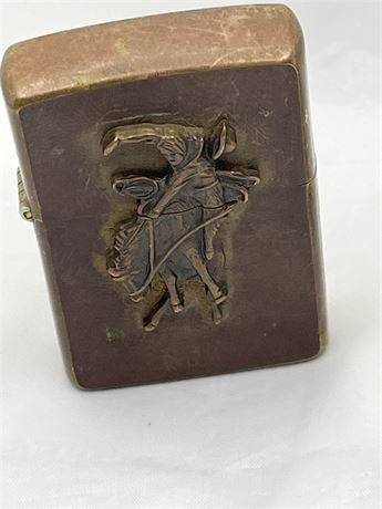 Great Lakes VNTG - Two collectible vintage zippo bronco lighter and ...