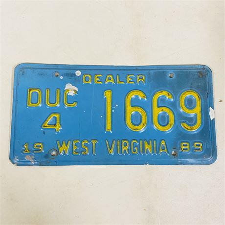 Great Lakes VNTG - Vintage West Virginia Dealer Plate