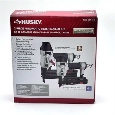 Great Lakes VNTG - “NEW” Husky 2-Piece Pneumatic Finish Nailer