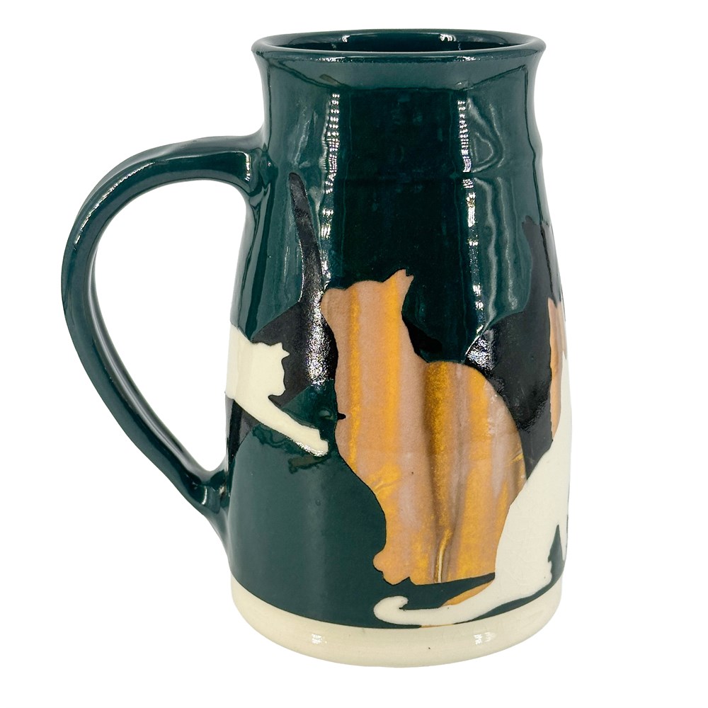 Great Lakes VNTG - Handmade Signed Ceramic Pitcher by Vaughn Smith