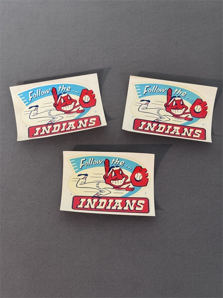 Great Lakes VNTG - Three (3) Cleveland Indians / The Cleveland Press ...