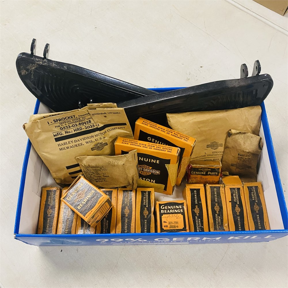 Great Lakes VNTG - NOS WW2 Surplus Harley Davidson Parts Lot