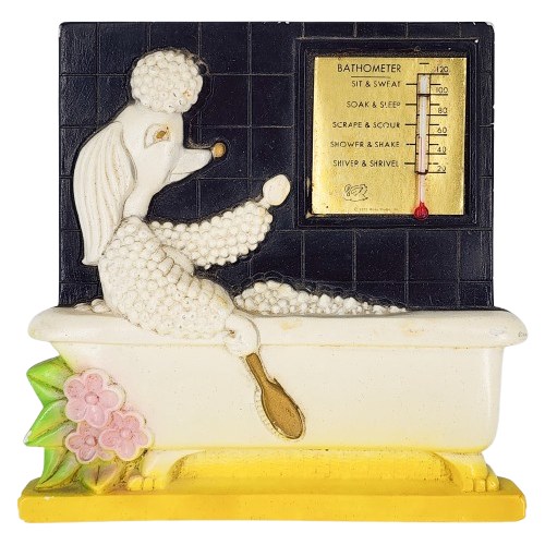 Great Lakes VNTG - Vintage Miller Studio Chalkware Poodle Bathometer ...
