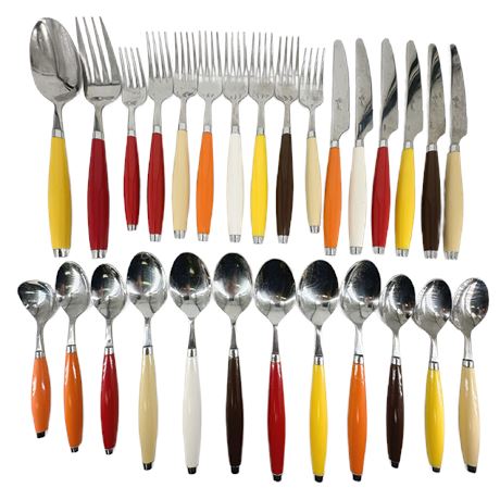Great Lakes VNTG - Lot of Vintage Fiestaware Stainless Steel Flatware