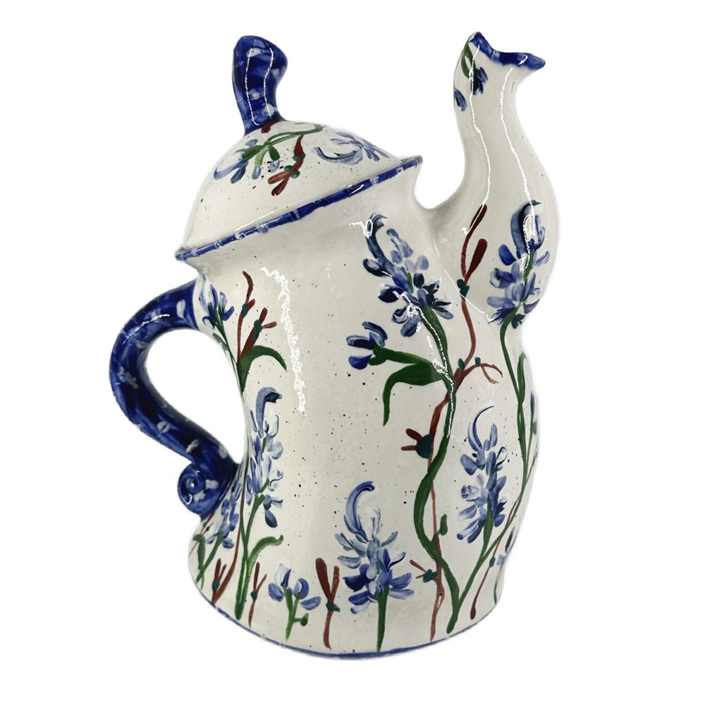 Great Lakes VNTG - Vintage Mayco Ceramic Sassy Bluebonnet Teapot