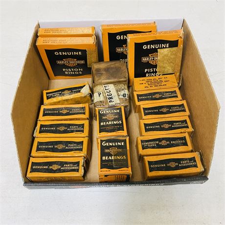 Great Lakes VNTG - NOS WW2 Surplus Harley Davidson Parts Lot