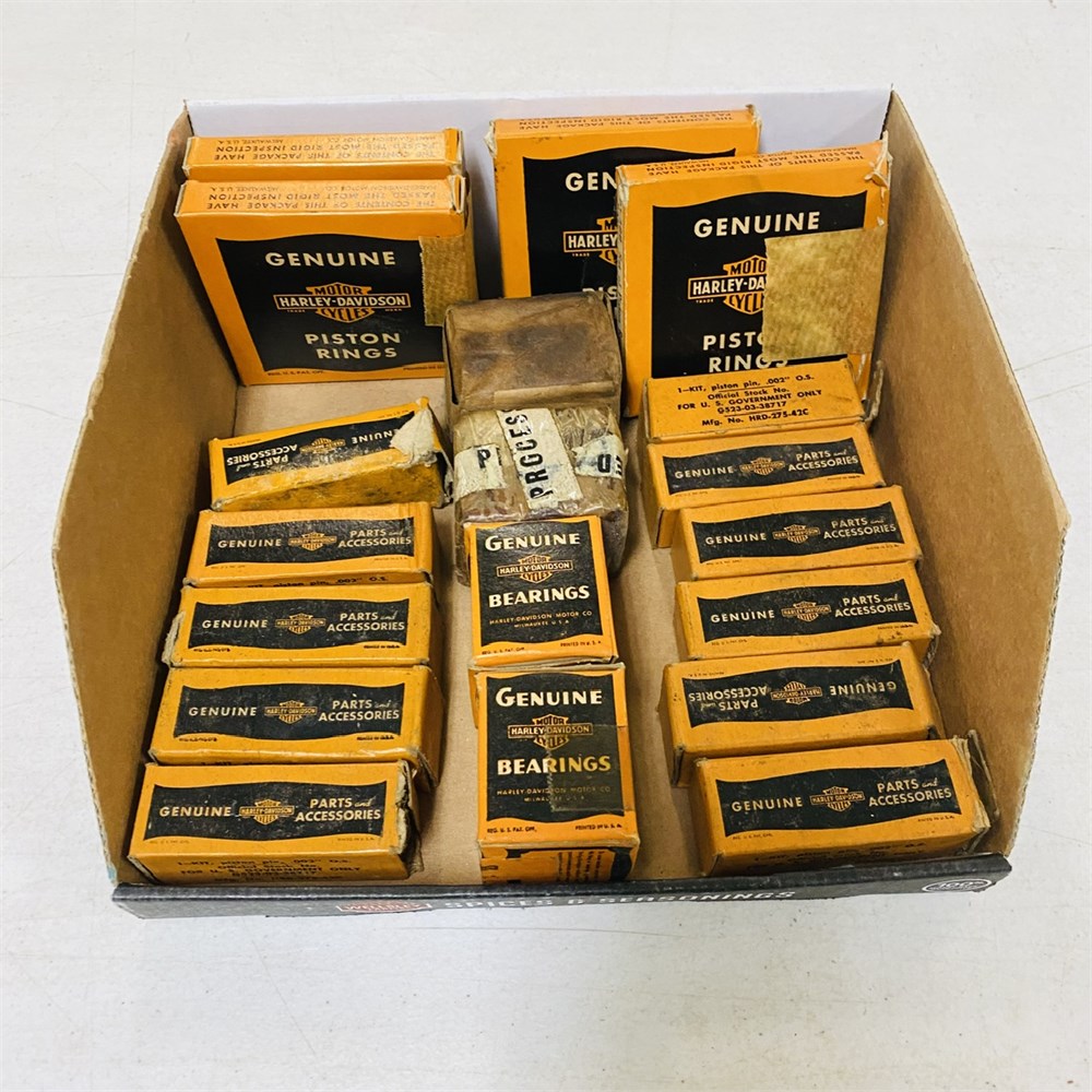 Great Lakes VNTG - NOS WW2 Surplus Harley Davidson Parts Lot