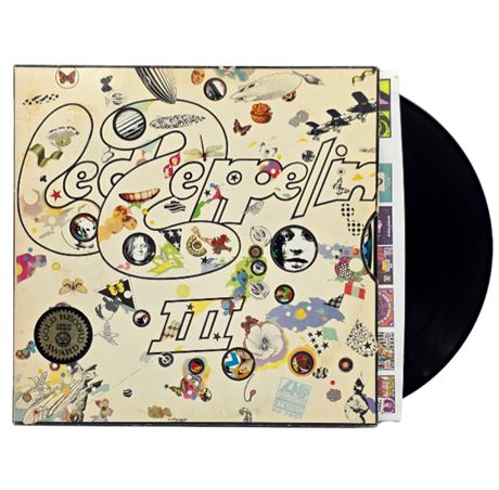 Great Lakes VNTG - Led Zeppelin III 1970 Rotating Wheel Cover & Gatefold
