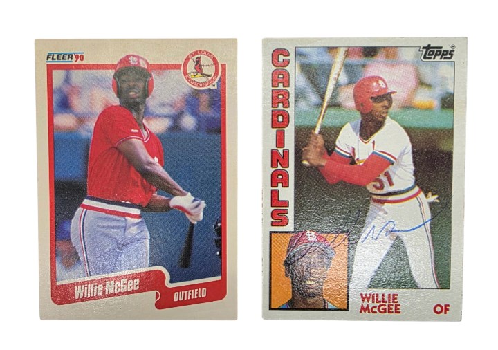 Great Lakes VNTG - Hand Signed Autograph Willie McGee Baseball Cards
