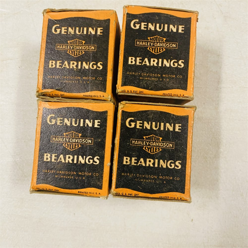 Great Lakes VNTG - 4 NOS WW2 Surplus Harley Davidson Bearings