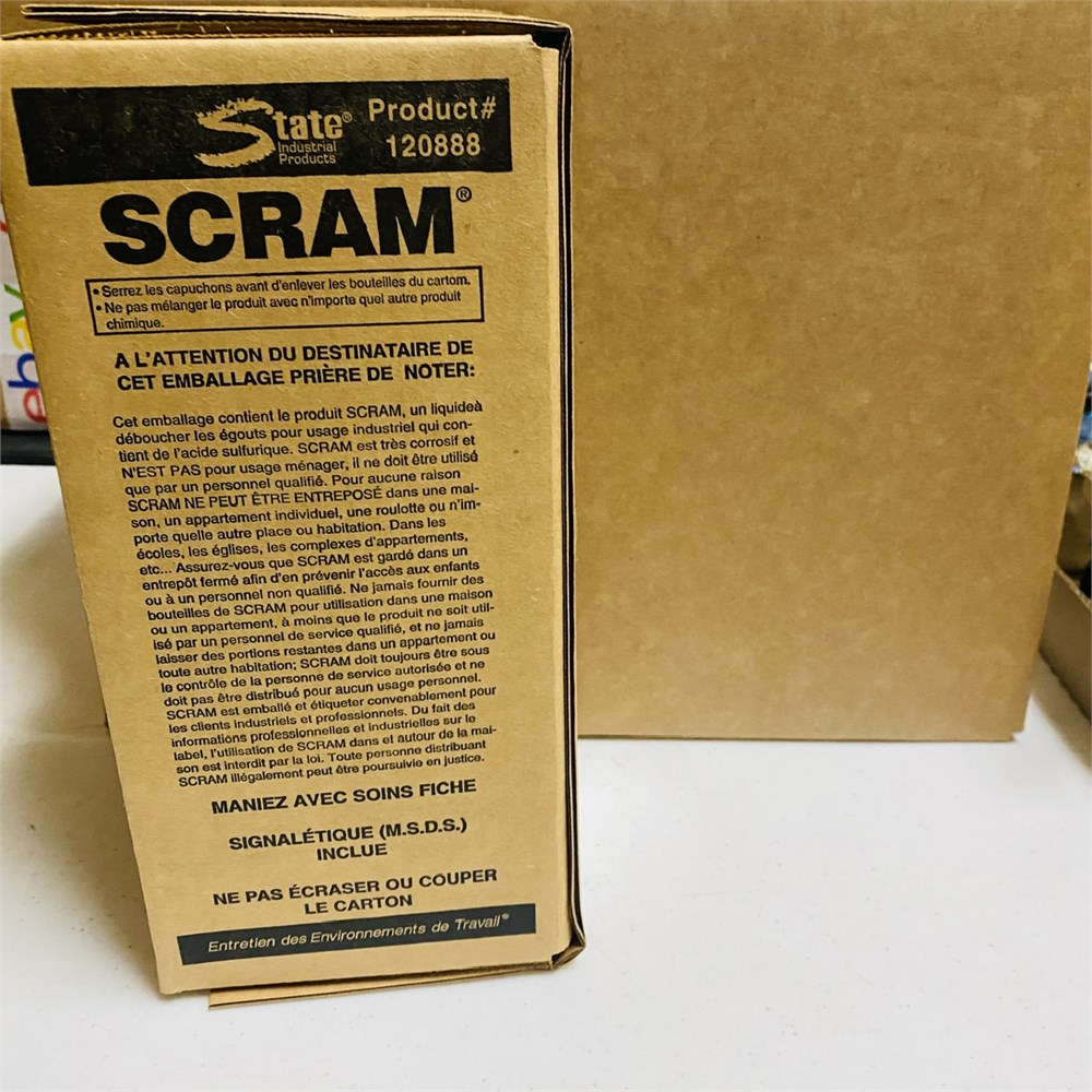 Great Lakes VNTG - 6 New SCRAM Commercial Drain Cleaner