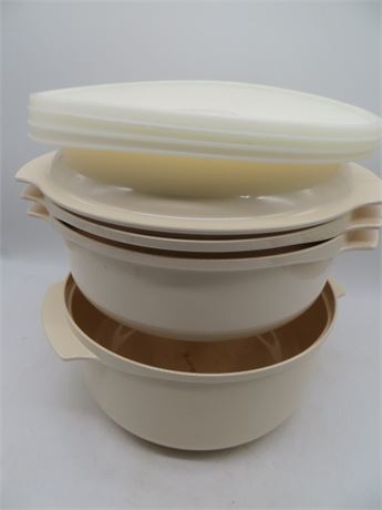 Great Lakes VNTG - NEW VINTAGE TUPPERWARE WHITE STACK COOKER #2