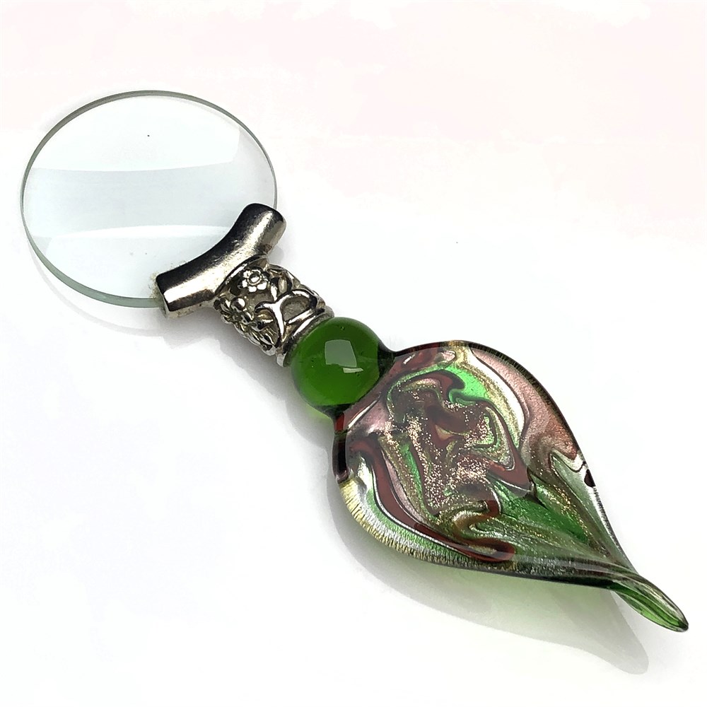 Great Lakes VNTG - Vintage Blown Glass Lupe Magnifying Glass