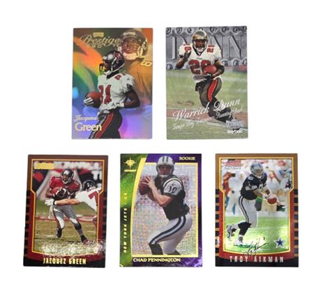 Great Lakes VNTG - Mixed Lot of Holographic & Foil Football Cards