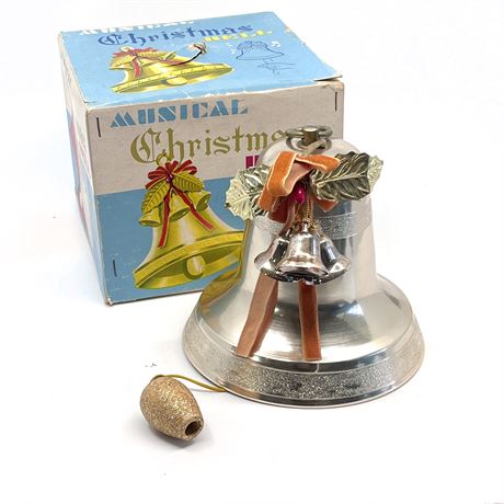 Great Lakes VNTG - Vintage Gold Japan Musical Christmas Bell Pull ...