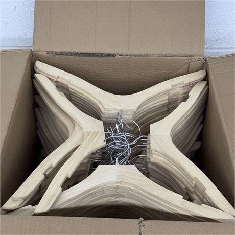 Great Lakes VNTG - Arch & Hook Wooden Hangers - Box 2