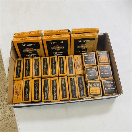 Great Lakes VNTG - NOS WW2 Surplus Harley Davidson Parts Lot