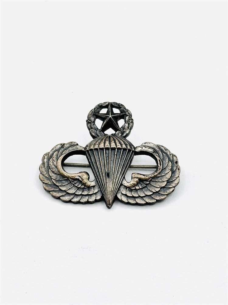 Great Lakes VNTG - US Army Parachute Badge-Sterling Silver